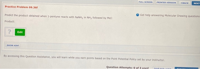 Solved FULL SCREEN PRINTER VERSION 4 BACK NEXT Practice | Chegg.com