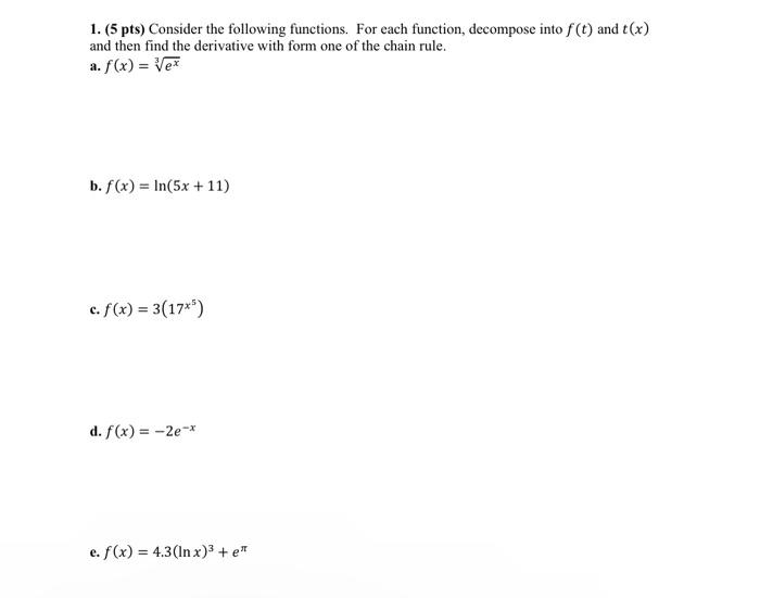 Solved use first form of chain rule: df/dx = df/dt • dt/dx | Chegg.com