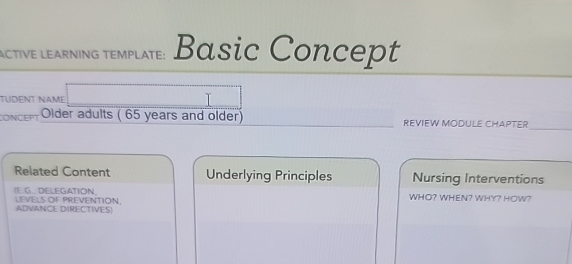 ctivelearning template: Basic Concept ﻿TUDENT | Chegg.com