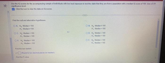 Solved Use the 1Q scores for the accompanying sample of | Chegg.com