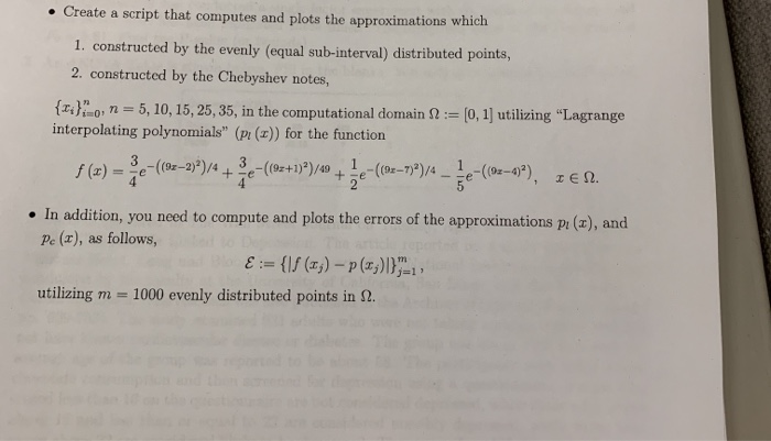 Solved • Create A Script That Computes And Plots The 4554