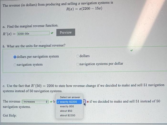 Solved what is the correct answer for the second part of C) | Chegg.com