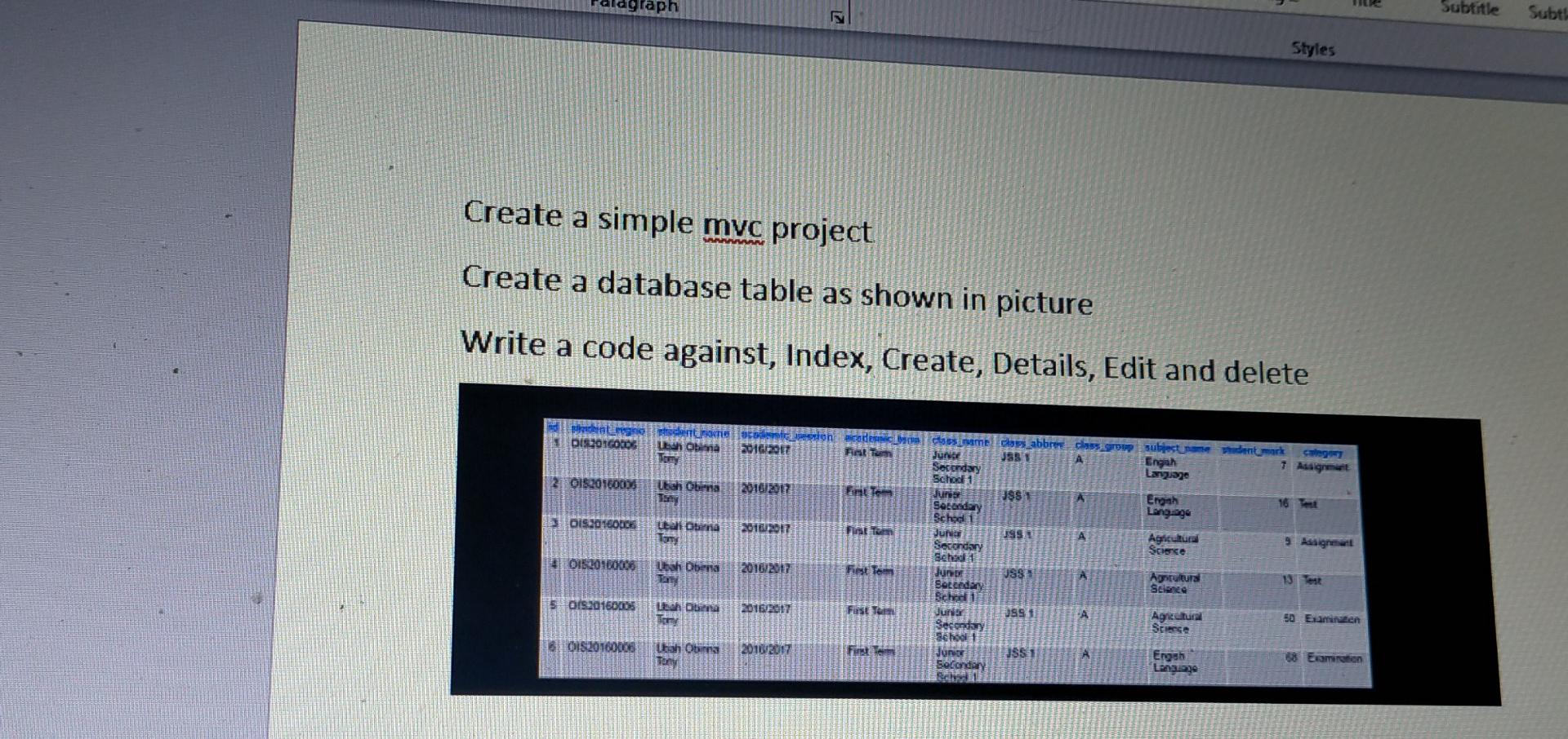 raph Subtitle Subt! Styles Create a simple mvc | Chegg.com raph Subtitle Subt! Styles Create a simple mvc | Chegg.com