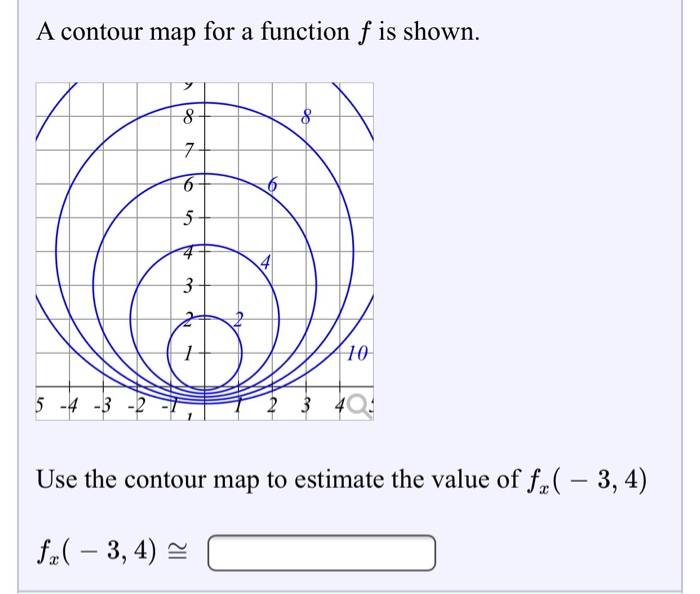 Solved A contour map for a function f is shown. Use the | Chegg.com