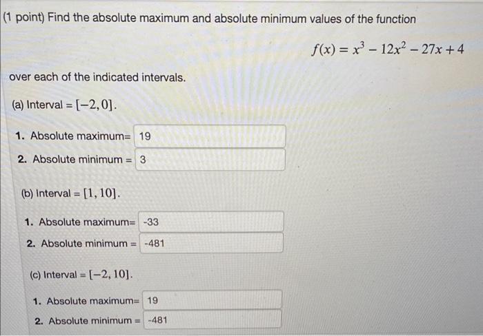 (1 point) Let f(x)=x+4x−2. Find the open intervals on | Chegg.com