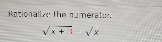 Solved Rationalize the numerator.x+32-x2 | Chegg.com