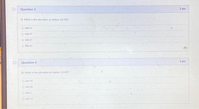 Solved Prepare a set of profile leveling notes for the data | Chegg.com