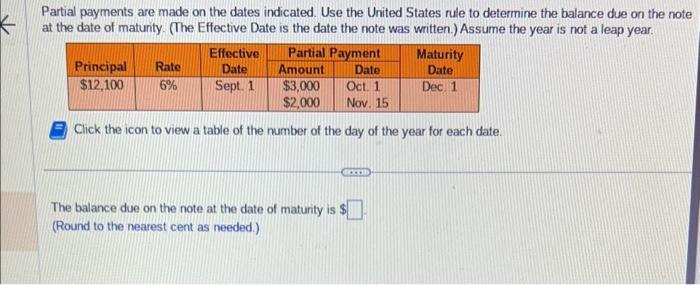 Solved Partial payments are made on the dates indicated. Use | Chegg.com