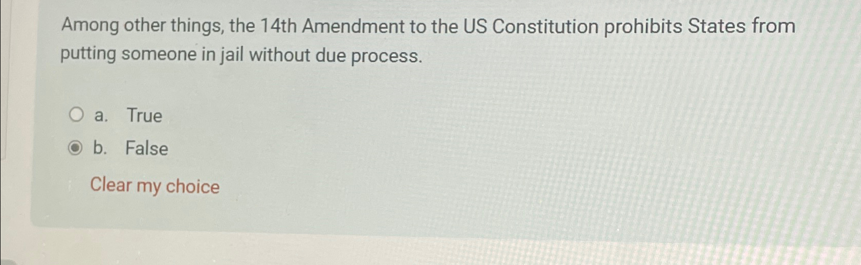 Solved Among other things, the 14th Amendment to the US | Chegg.com