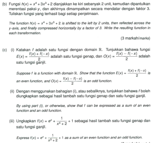 Solved (b) ﻿The function h(x)=x4+3x3+2 ﻿is shifted to the | Chegg.com
