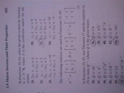 Solved In Exercise 29-34, solve the given system by forming | Chegg.com