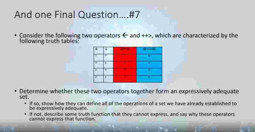 Solved And one Final Question....\#7- ﻿Consider the | Chegg.com