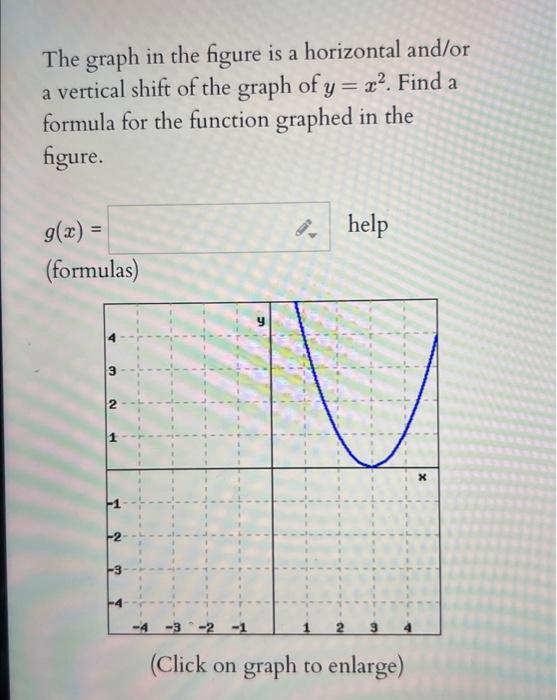 Solved The graph in the figure is a horizontal and/or a | Chegg.com