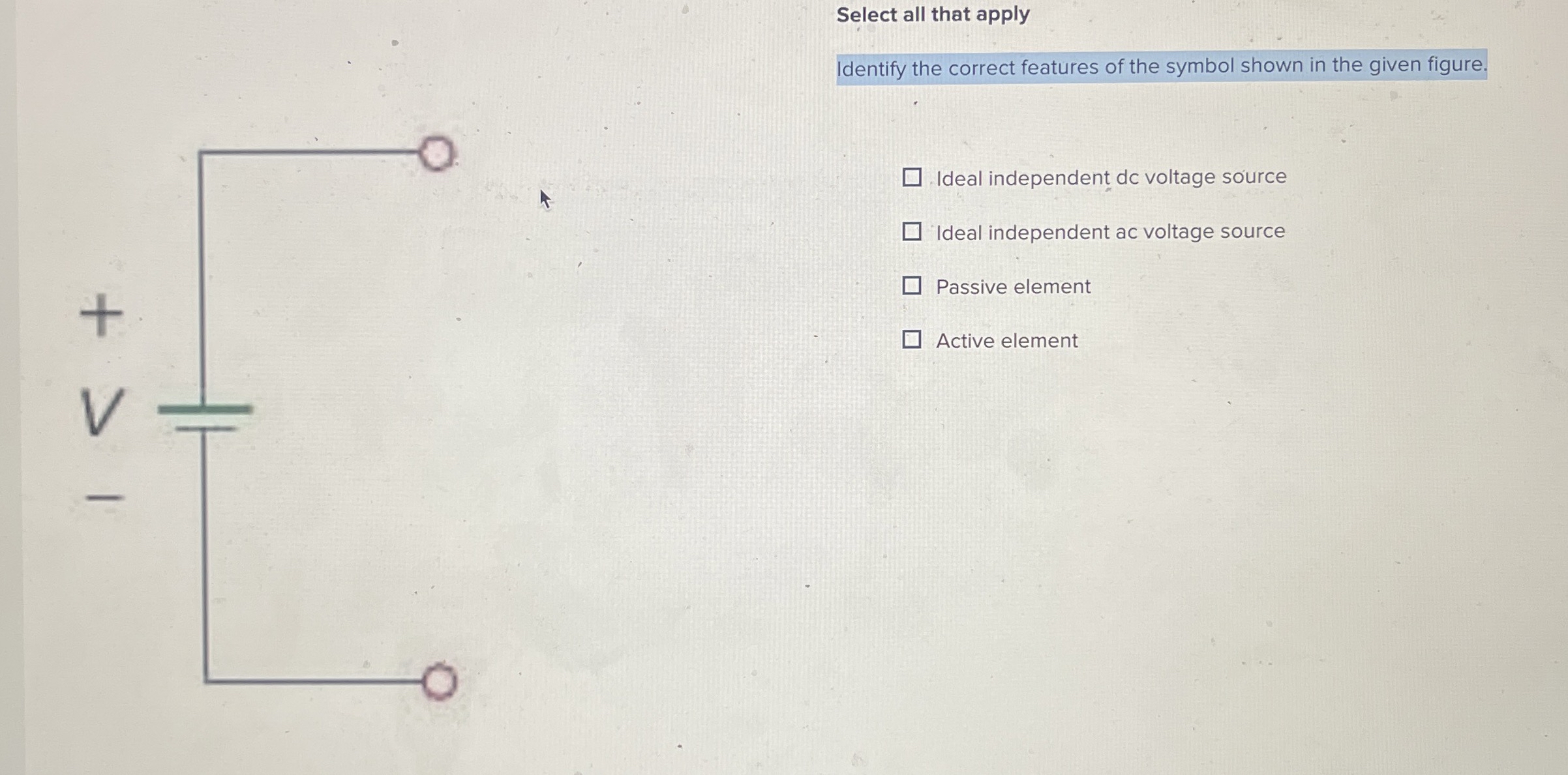 Solved Select all that applyIdentify the correct features of | Chegg.com