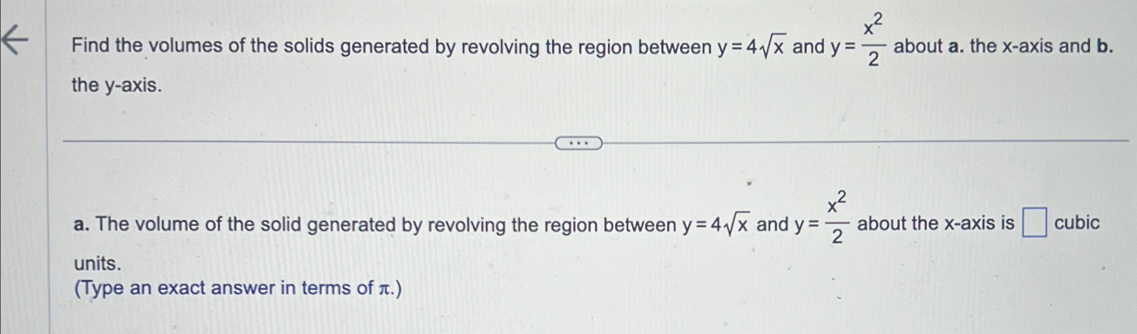 Find the volumes of the solids generated by revolving | Chegg.com