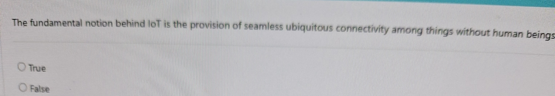 High Quality SOLUTION The fundamental notion behind IoT is the provision of | Chegg.com
