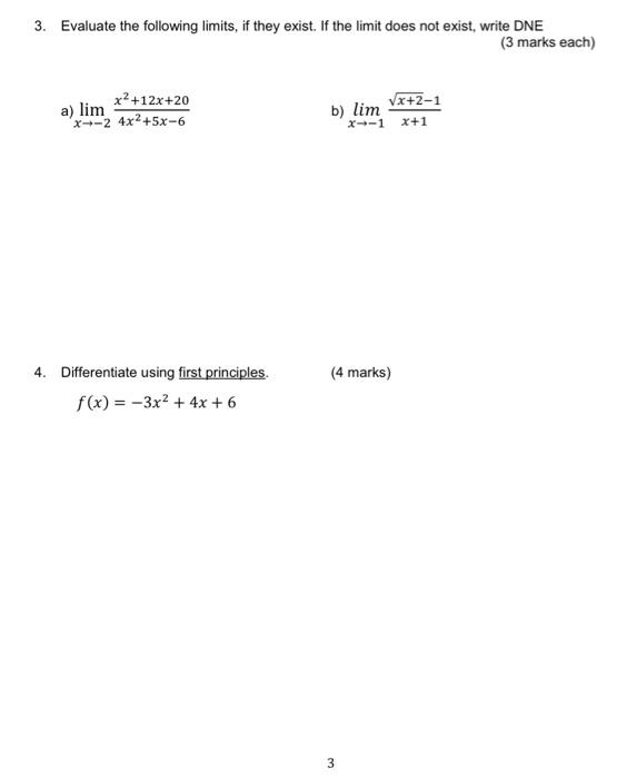 Solved gr 12 calculus. Try to submit answer as soon as | Chegg.com