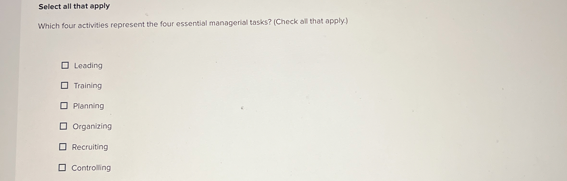 Solved Select all that applyWhich four activities represent | Chegg.com