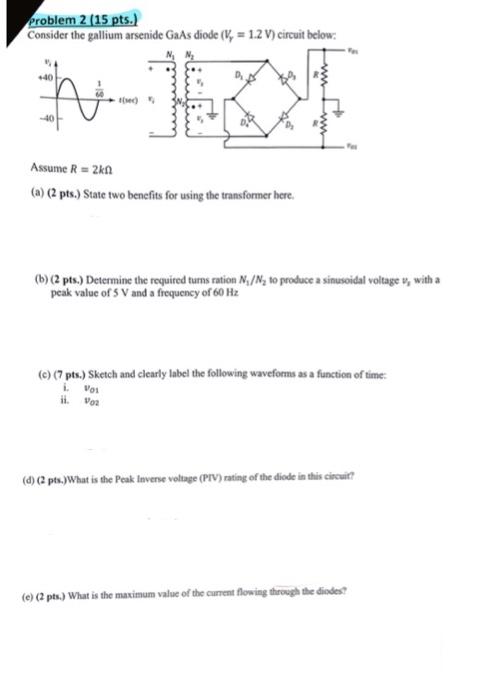 Solved problem 2 (15 pts.) Consider the gallium arsenide | Chegg.com