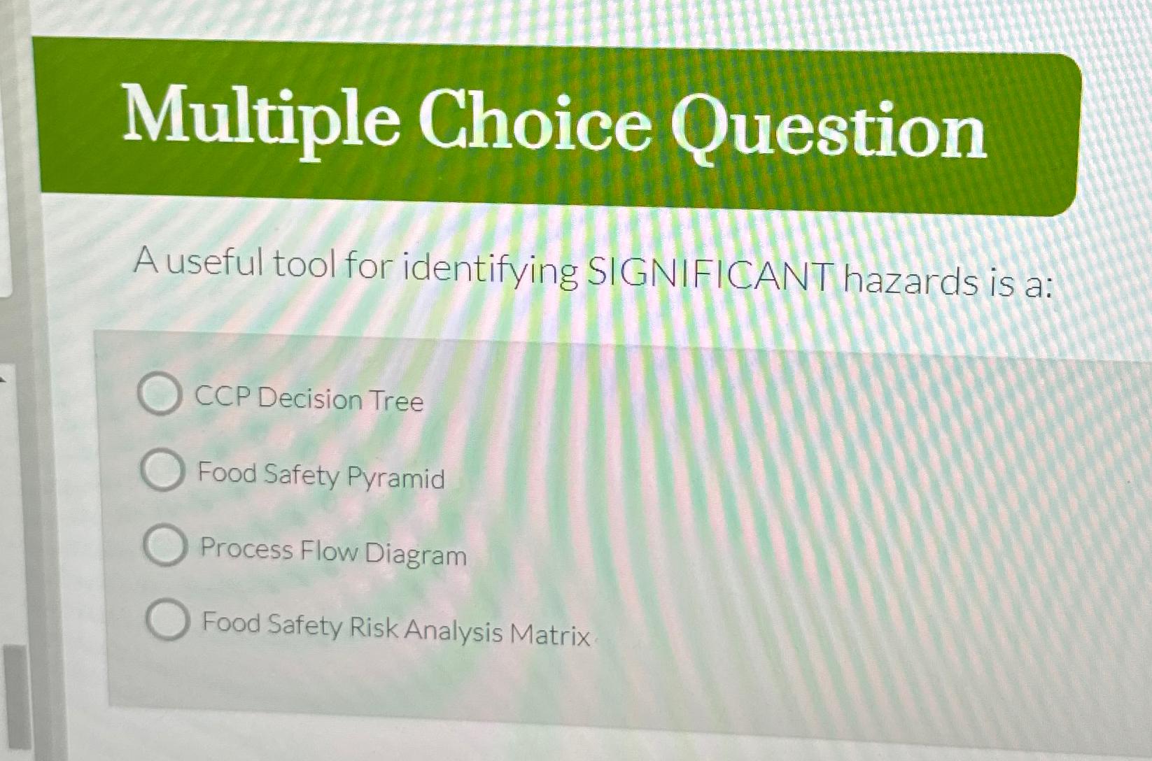 Solved Multiple Choice QuestionA useful tool for identifying | Chegg.com