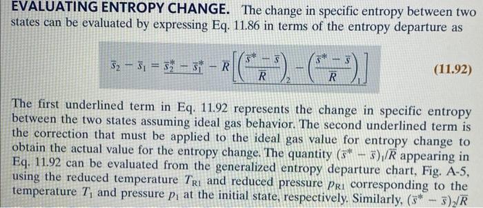 Must use the equations for real gases (Eq. 11.85 and | Chegg.com