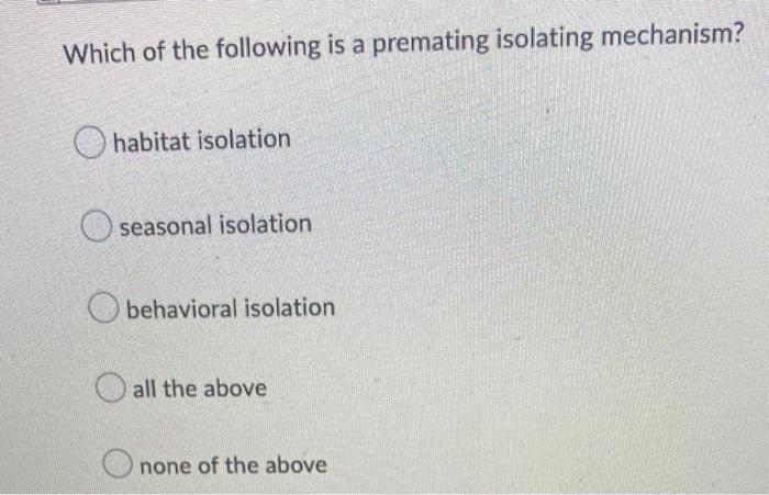 Solved Which speciation pattern occurs without geographic | Chegg.com