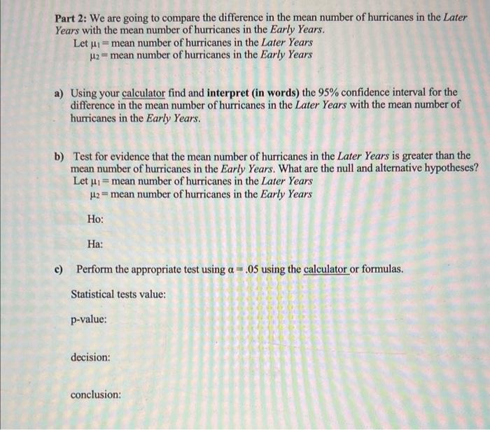 table is complete. I need help answering parts 1 & 2 | Chegg.com