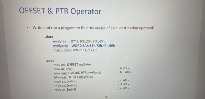 Solved please see the instructions and in assembly language | Chegg.com