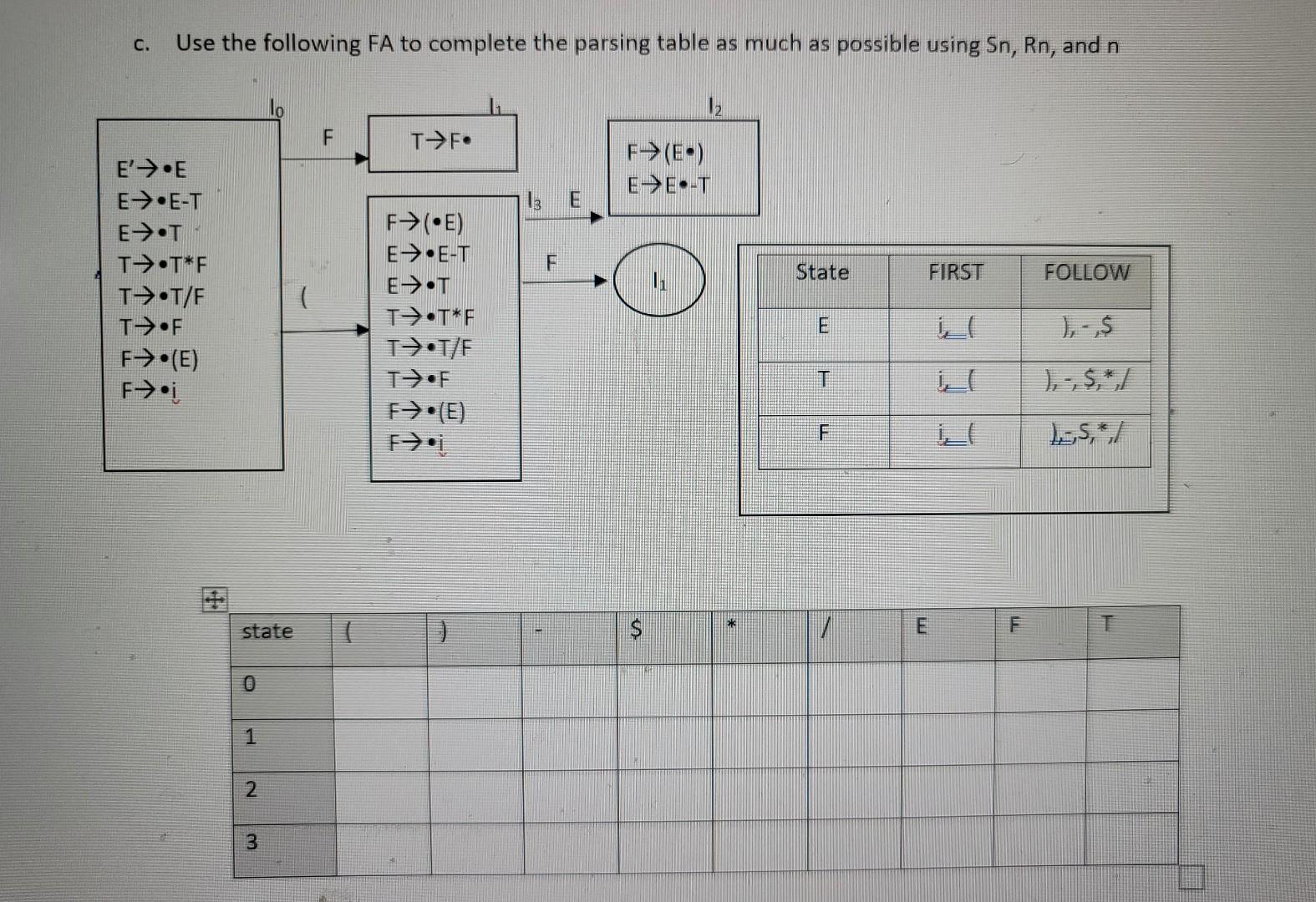 Solved a. Find the content of each box after pushing E,…b. | Chegg.com