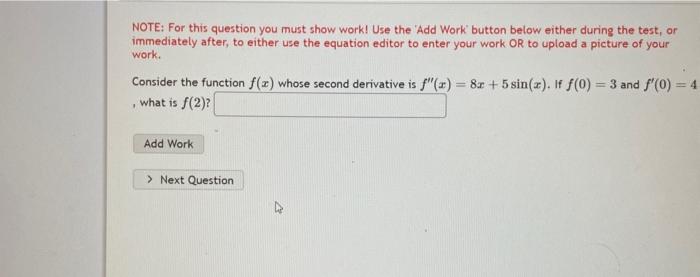 Solved NOTE: For this question you must show work! Use the | Chegg.com