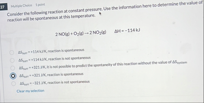 Solved 27MuitipleChoice 1 ﻿pointConsider the following | Chegg.com
