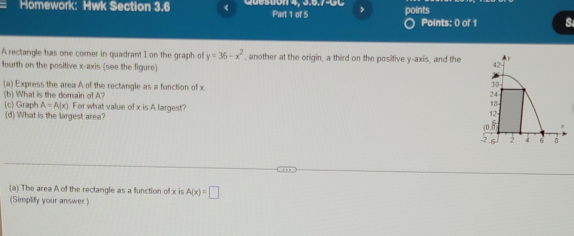 Solved Homework: Hwk Section 3.6 Part 1 of 5 points O | Chegg.com