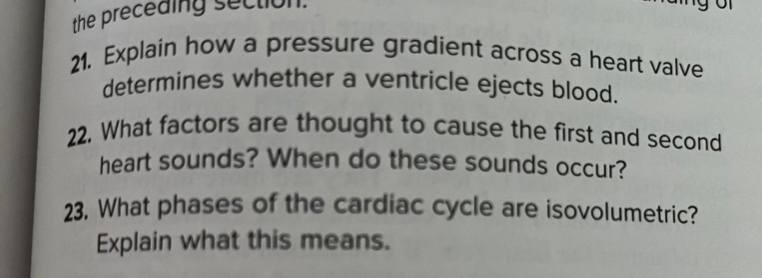 Solved Explain how a pressure gradient across a heart valve | Chegg.com