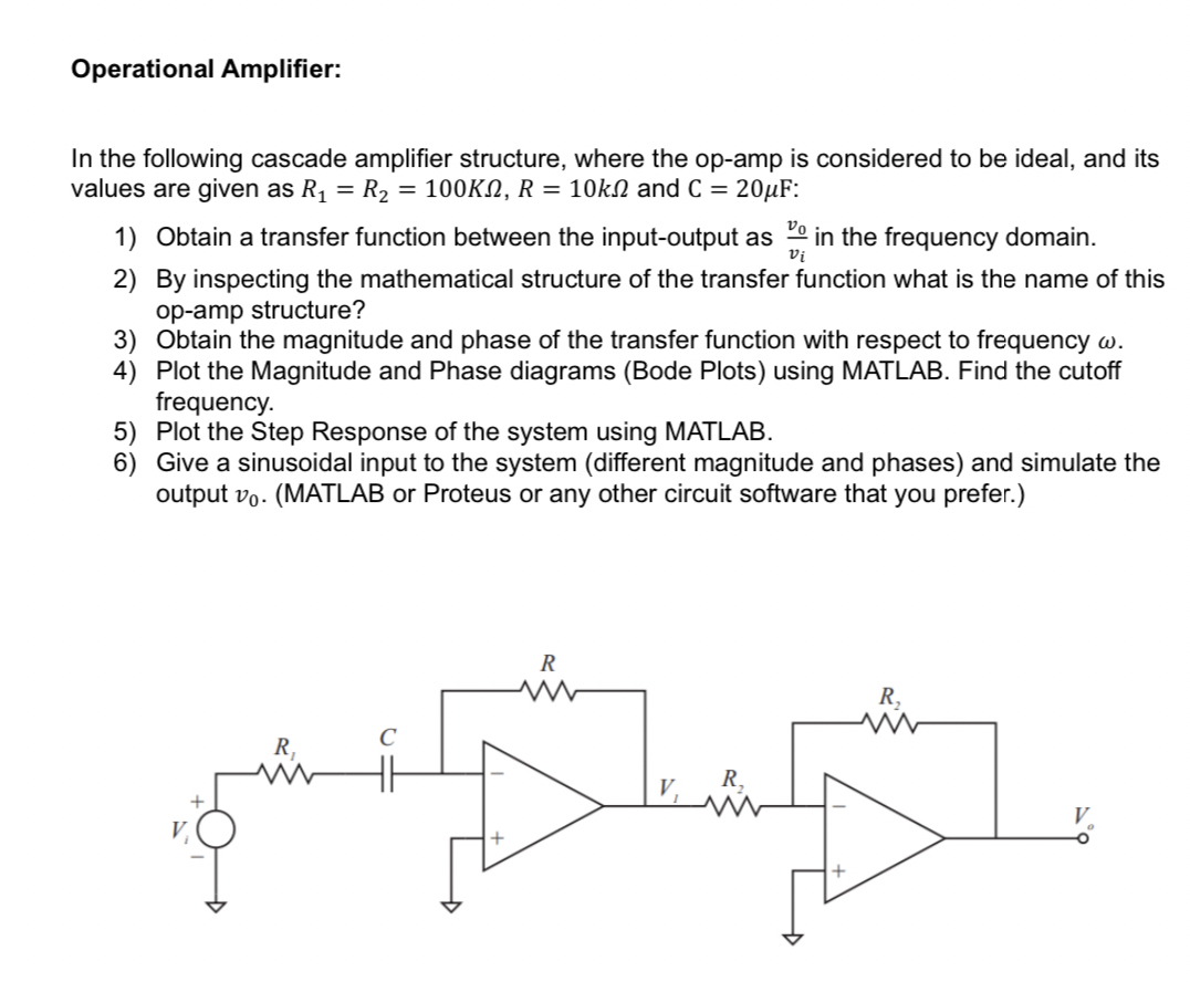 Solved Solve no gpt plzOperational Amplifier:In the | Chegg.com