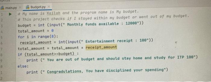 Solved Can you tell and show me whay my code won't run and | Chegg.com