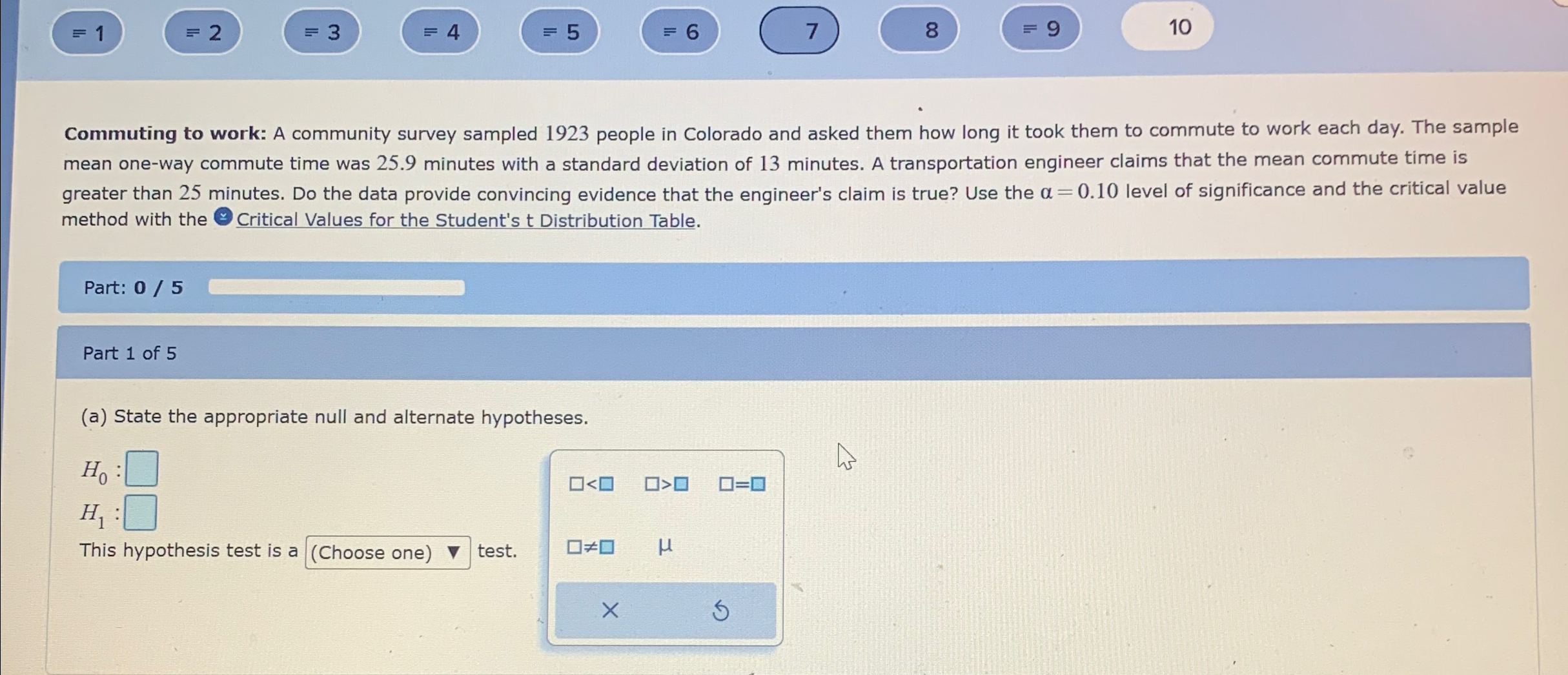 Solved Commuting to work: A community survey sampled 1923 | Chegg.com