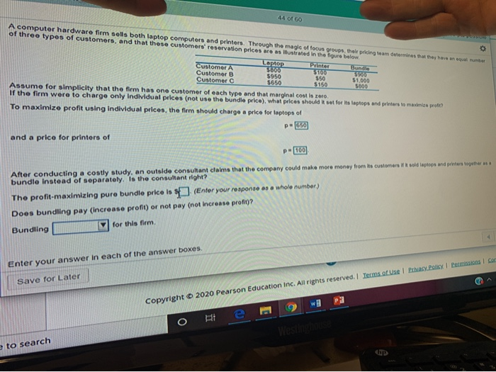 Solved: 44 Of 60 A Computer Hardware Firm Sells Both Lapto... | Chegg.com