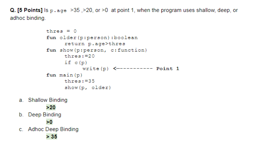 Solved Q. [5 ﻿Points] ﻿Is p.age >35,>20, ﻿or >0 ﻿at point | Chegg.com