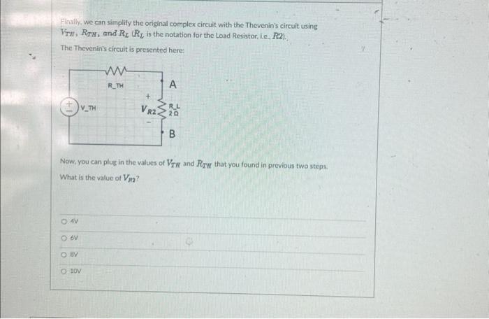 Solved After finding VTR, the next step is: 4. Find RTH, | Chegg.com