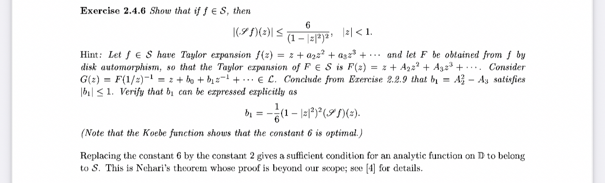 Solved Exercise 2.4.6 ﻿Show that if finS, | Chegg.com