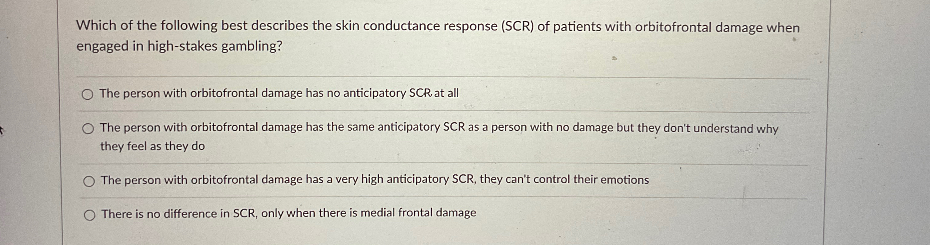 Solved Which of the following best describes the skin | Chegg.com