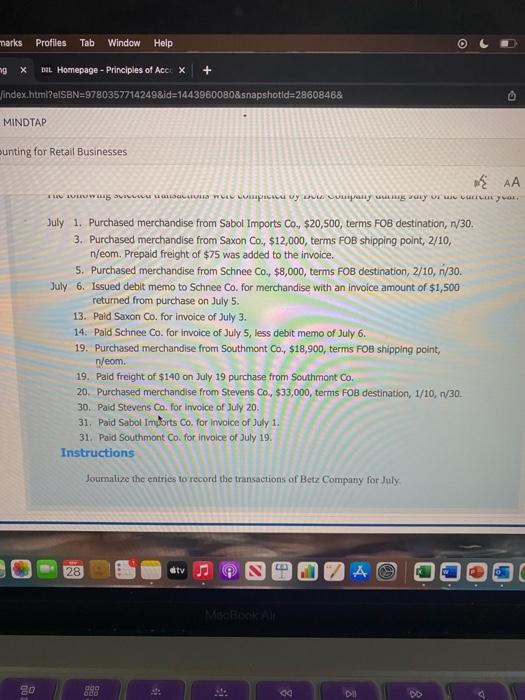 PR 5-1A Purchase-Related Transactions Using Perpetual | Chegg.com