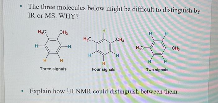 Solved The three molecules below might be difficult to | Chegg.com