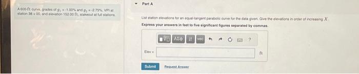 Part A A - 2.60\% grade meets a +2.00% grace of | Chegg.com