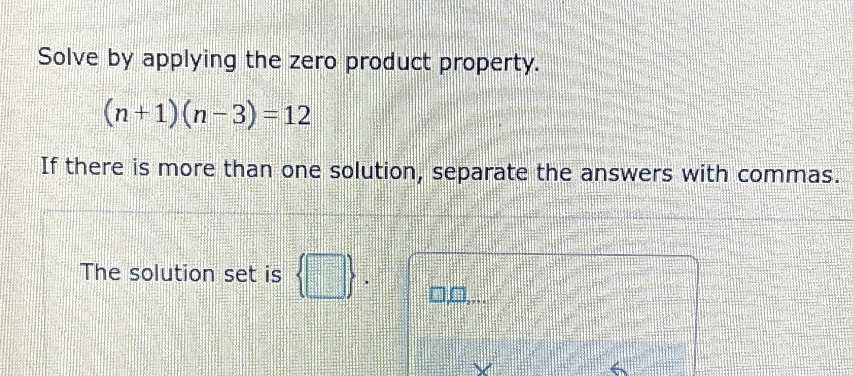Solved Steps for Solve by applying the zero product | Chegg.com