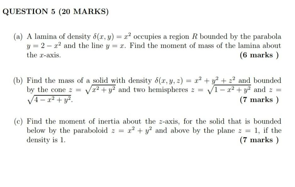 Solved Degree in Mechanical Engineering Subject : | Chegg.com