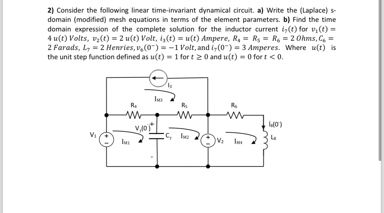Solved Consider the following linear time-invariant | Chegg.com