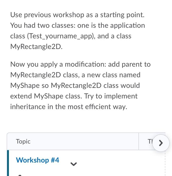 Solved class MyRectangle2D { private: double x,y; int width, | Chegg.com