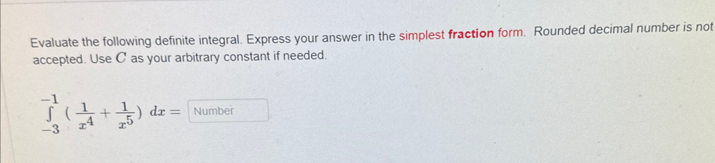 Solved Evaluate the following definite integral. Express | Chegg.com