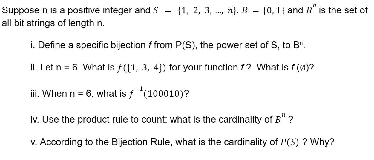 Solved Suppose n ﻿is a positive integer and | Chegg.com